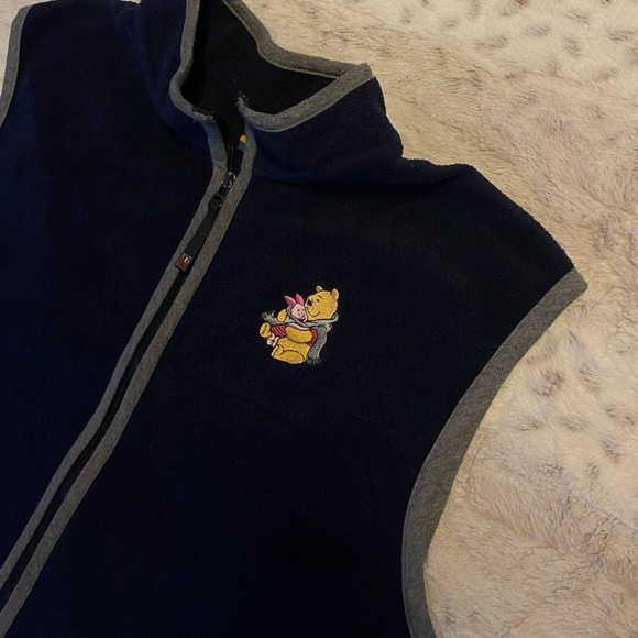Disney | Jackets & Coats | Vintage Winnie The Pooh Piglet Fleece Vest ...